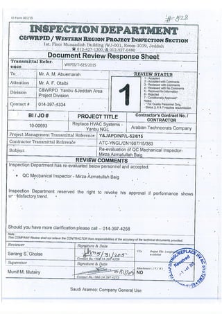 Aramco Approval | PDF