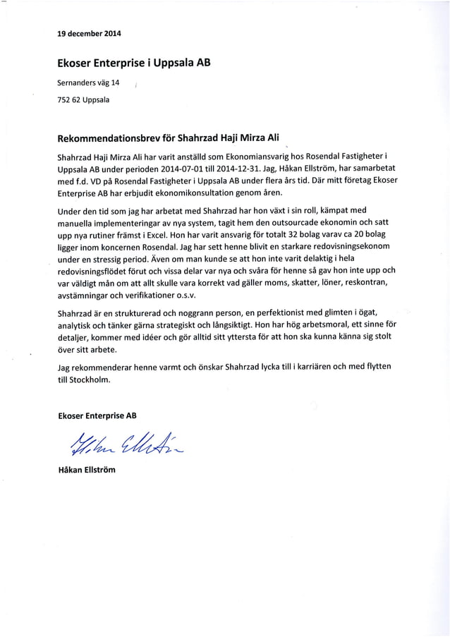 Rosendal Rek.brev från Håkan | PDF
