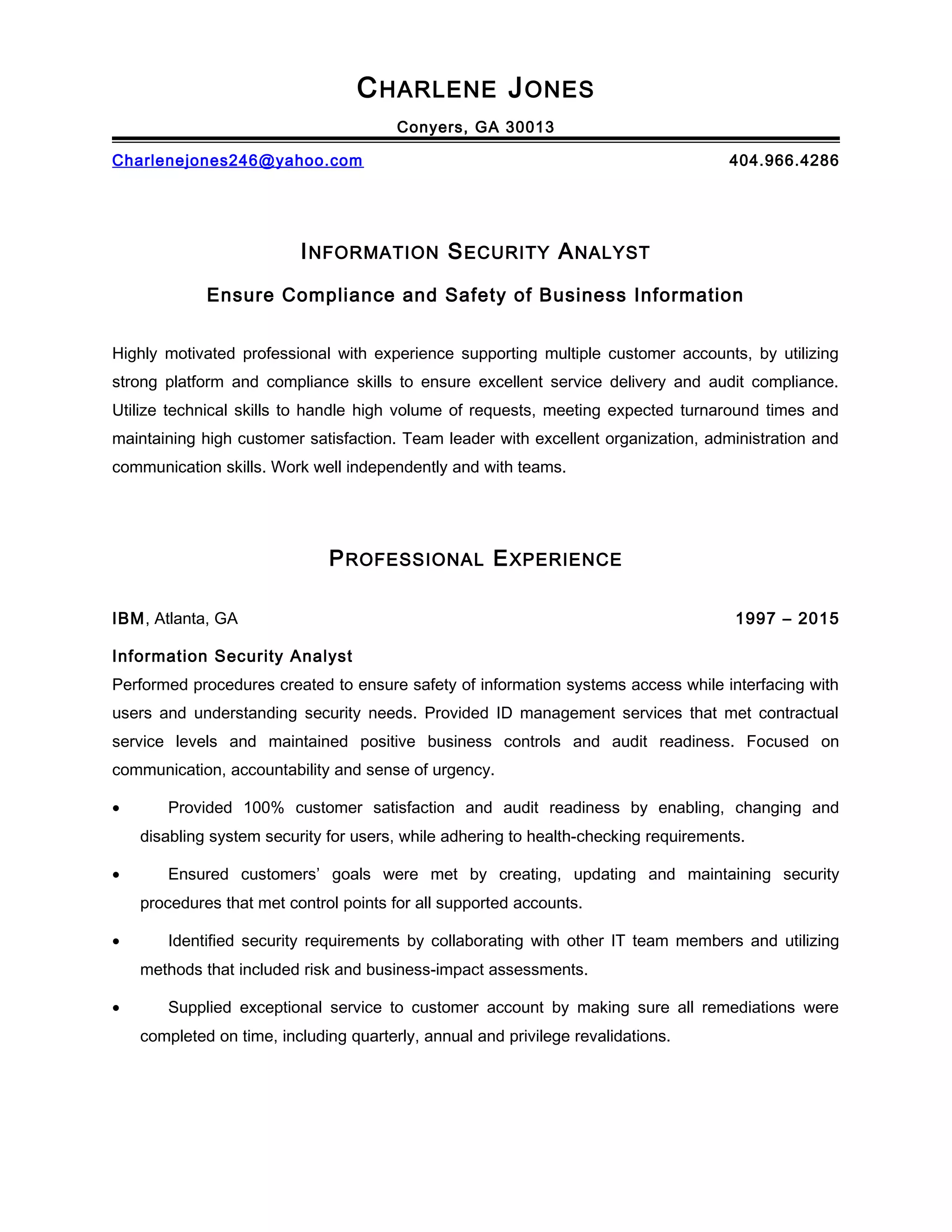 Jones Charlene_Resume 020916 | PDF