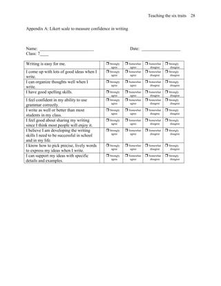 Teaching the Six Traits Holly Bembridge FINAL | DOC