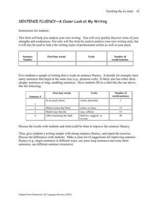 Teaching the Six Traits Holly Bembridge FINAL | DOC