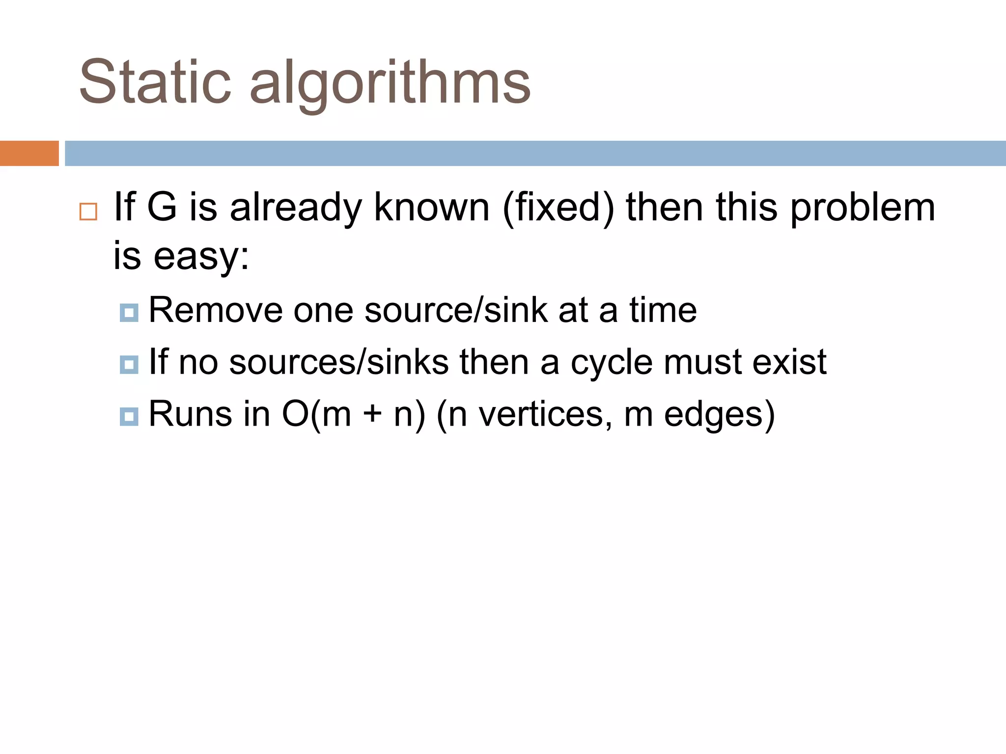 Incremental Topological Ordering (and Cycle Detection) | PPT Incremental Topological Ordering (and Cycle Detection) | PPT