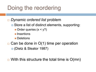 Incremental Topological Ordering (and Cycle Detection) | PPTX | Computing | Technology & Computing