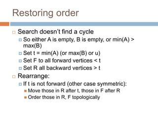 Incremental Topological Ordering (and Cycle Detection) | PPTX | Computing | Technology & Computing