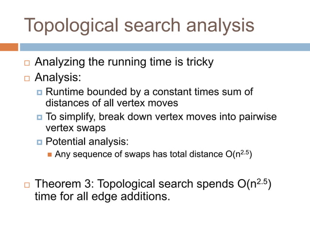 Incremental Topological Ordering (and Cycle Detection) | PPTX | Computing | Technology & Computing