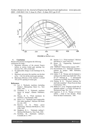 Performance Analysis For Reaction Turbine – A Case Study | PDF