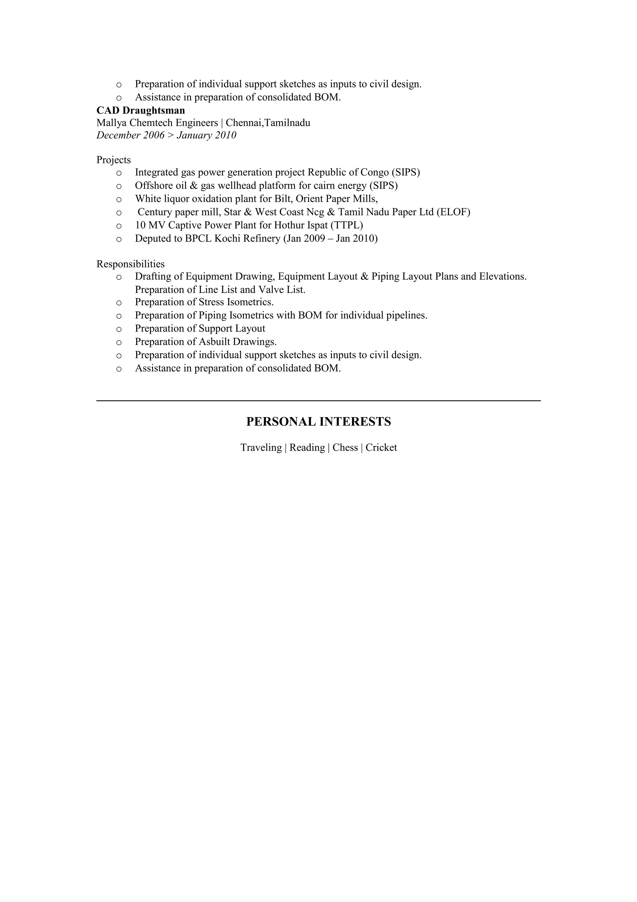 Piping Engineer 9 Years Exp | DOC | Civil Engineering Industry | Industries