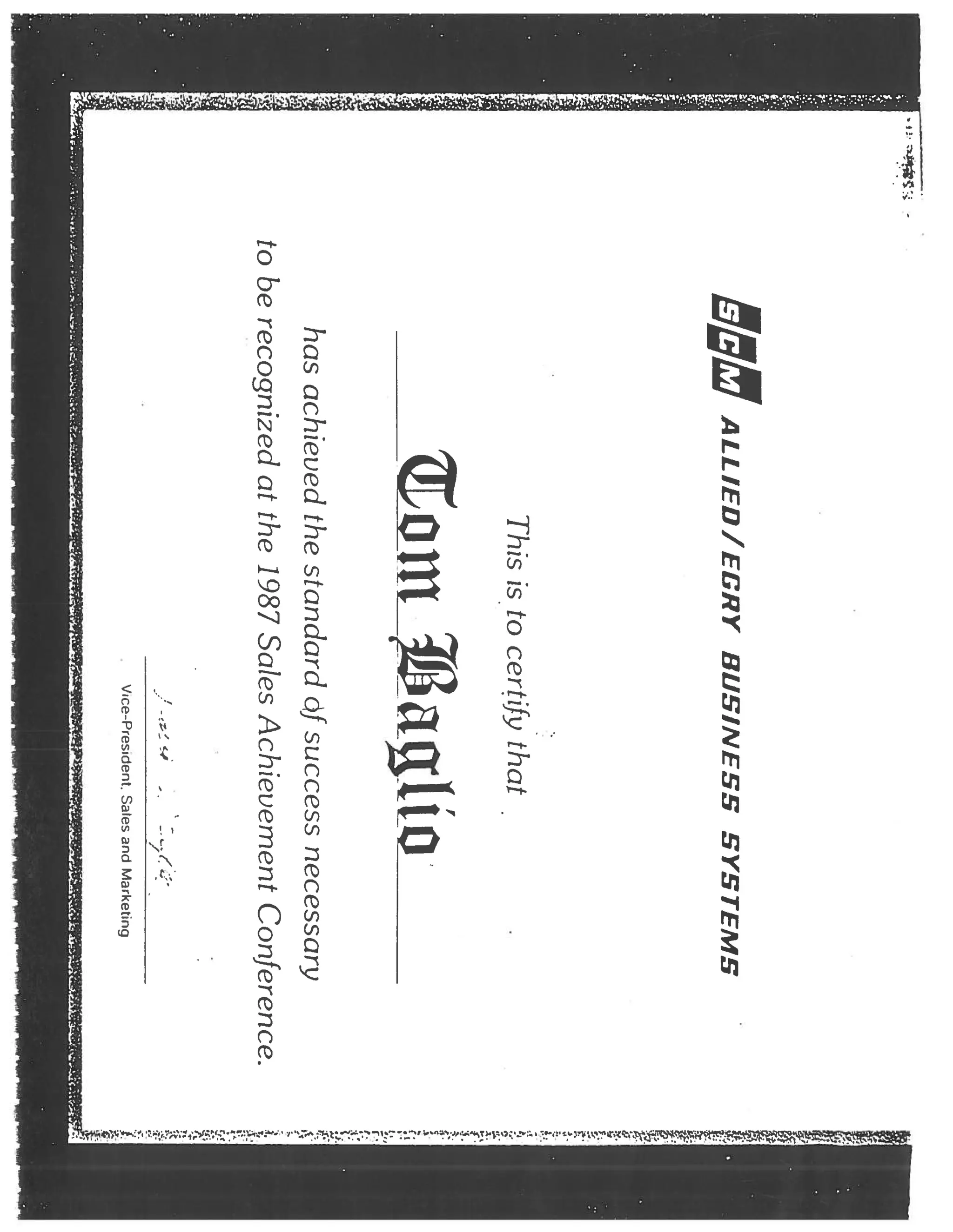 Baglio SCM Allied Paper Awards | PDF