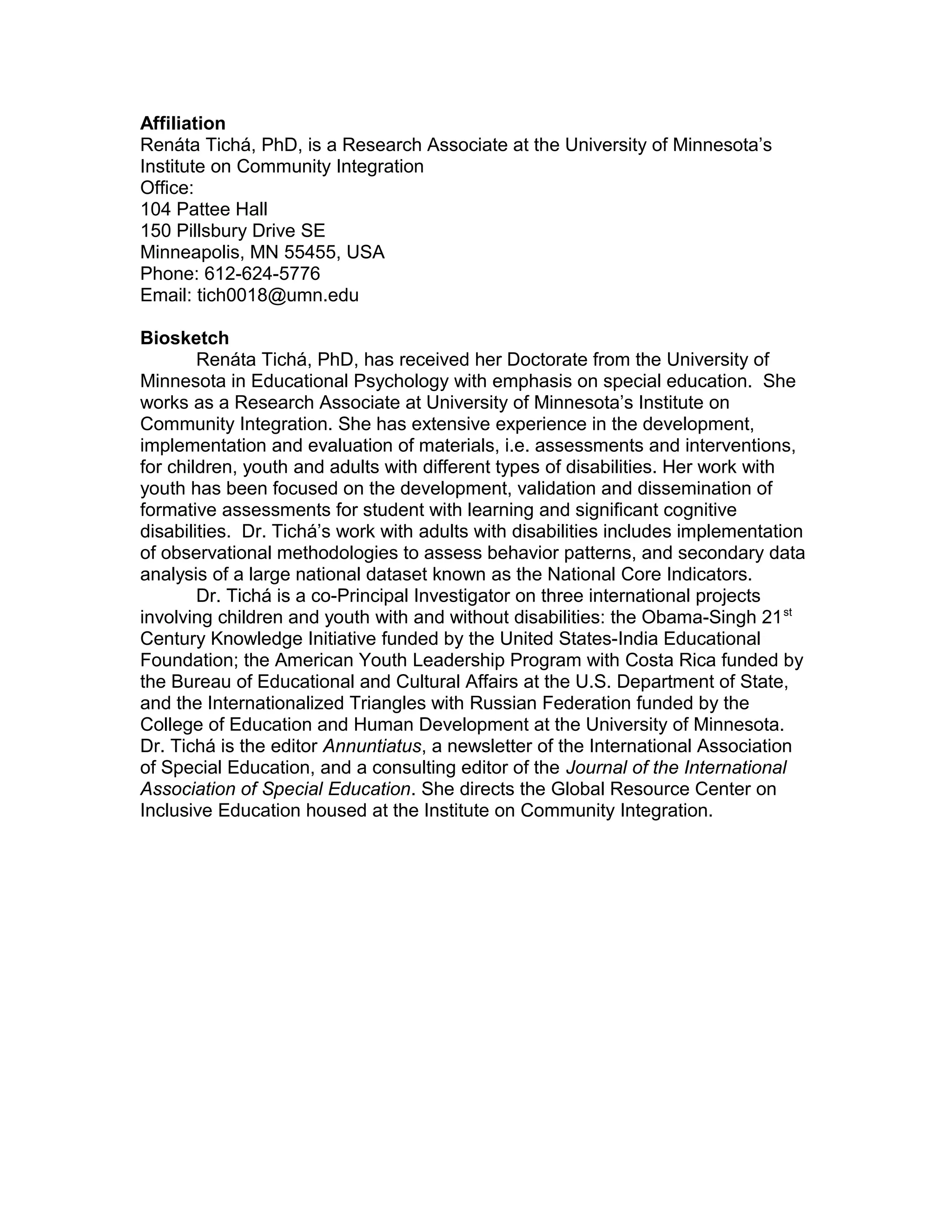 Biosketch Ticha 1.29.15