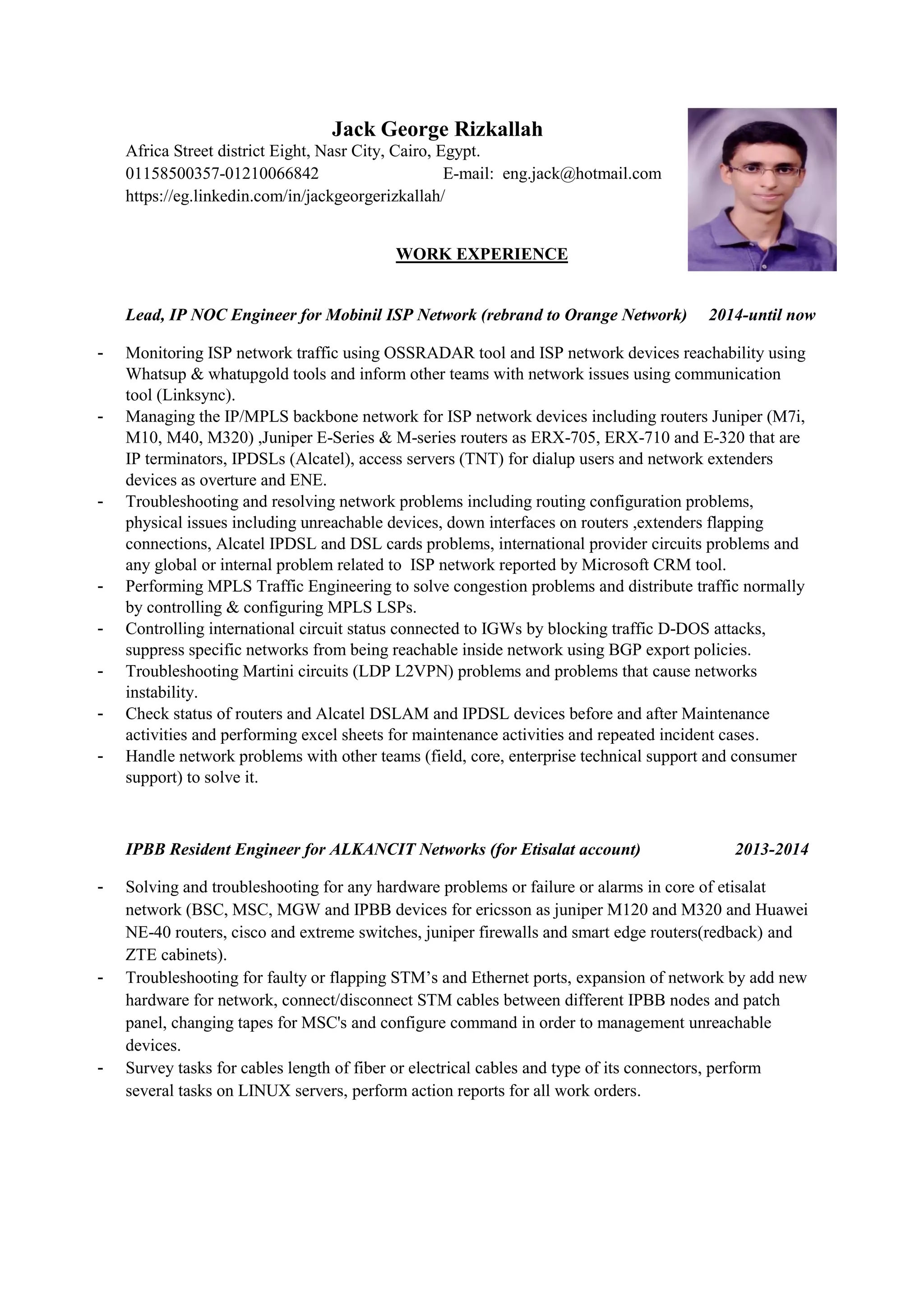 jack george cv | PDF