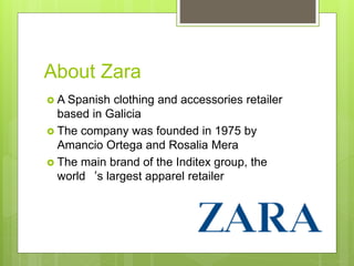 the case study of Zara | PPTX