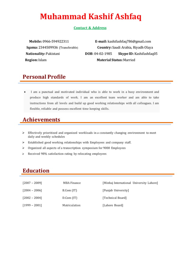 Muh Kashif -HR | DOCX