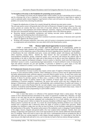Alternative dispute resolution and civil litigation barriers to access ...