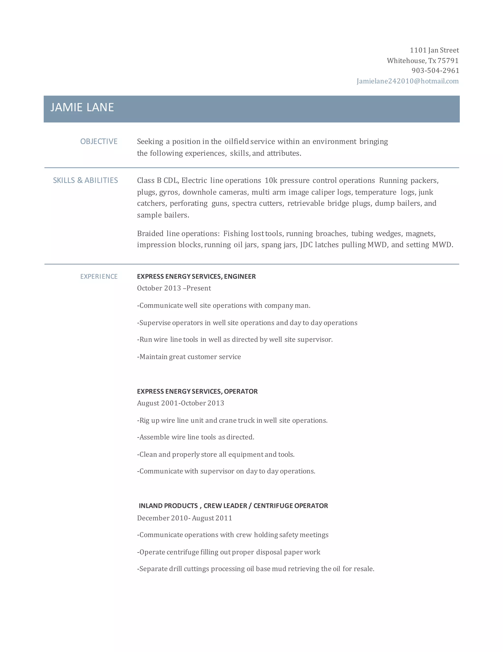 Jamie's Resume | DOCX