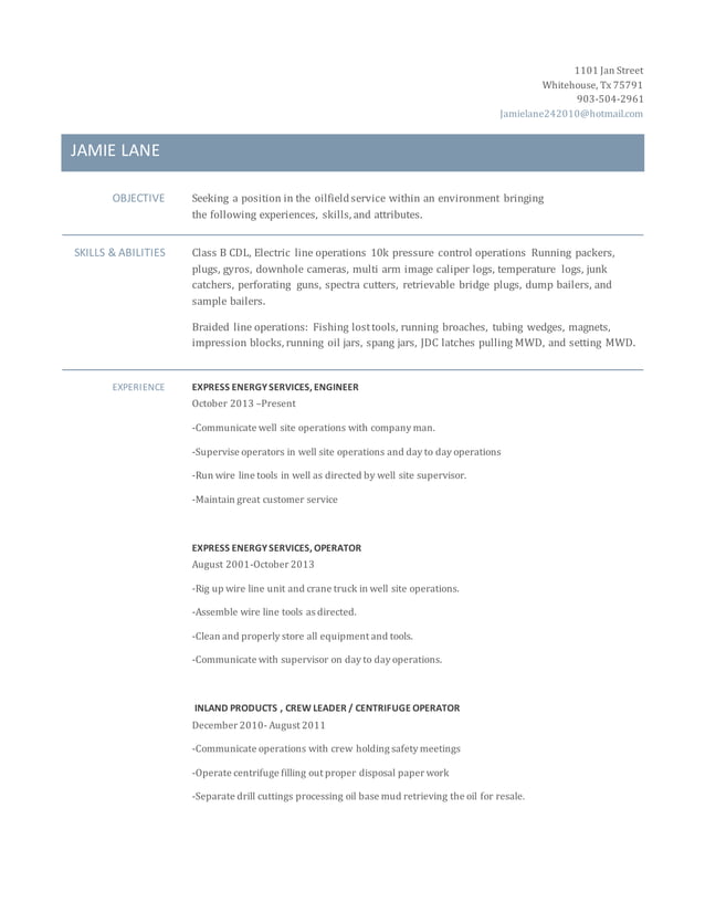 Jamie's Resume | DOCX