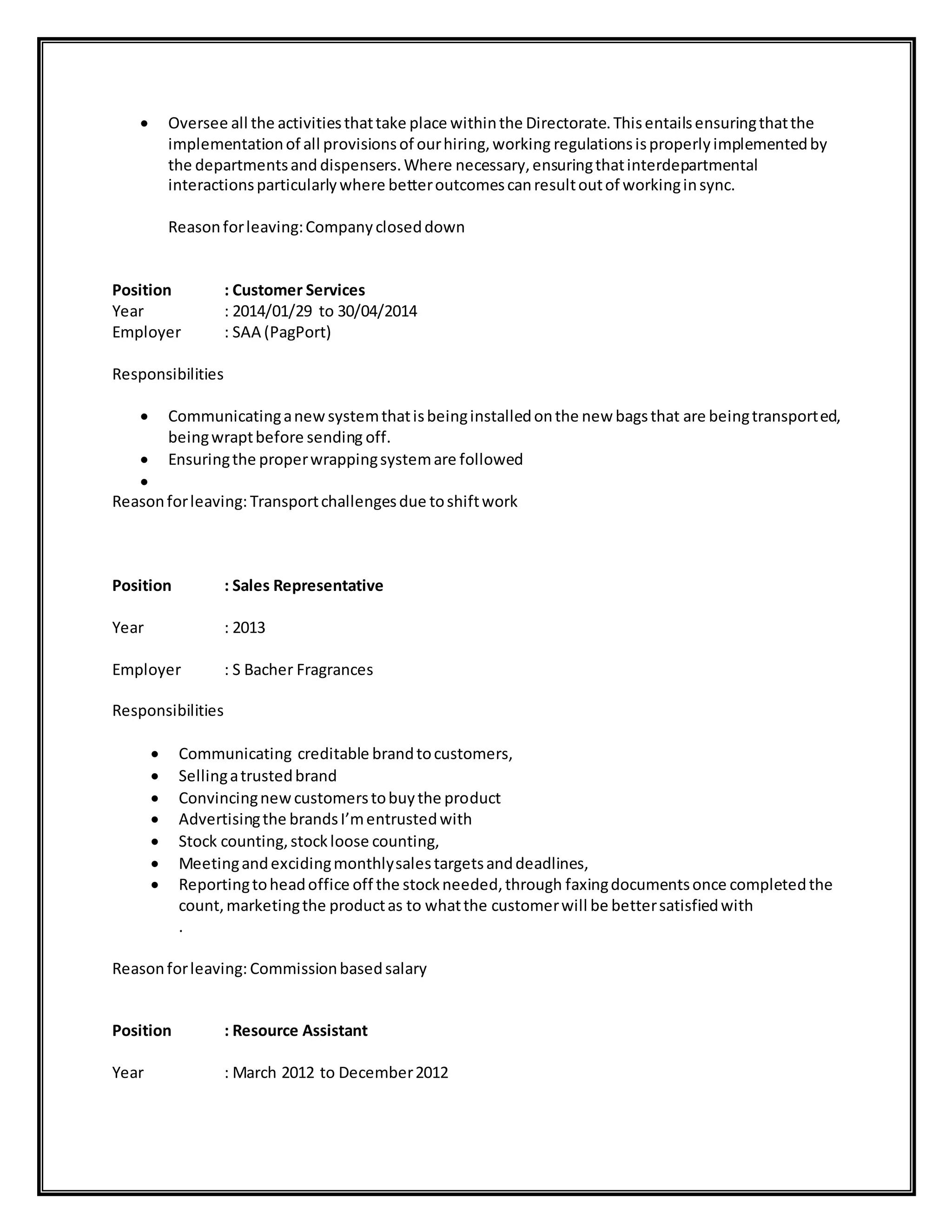 Cv of Thulisile Mazibuko | DOCX | Human Resources | Business