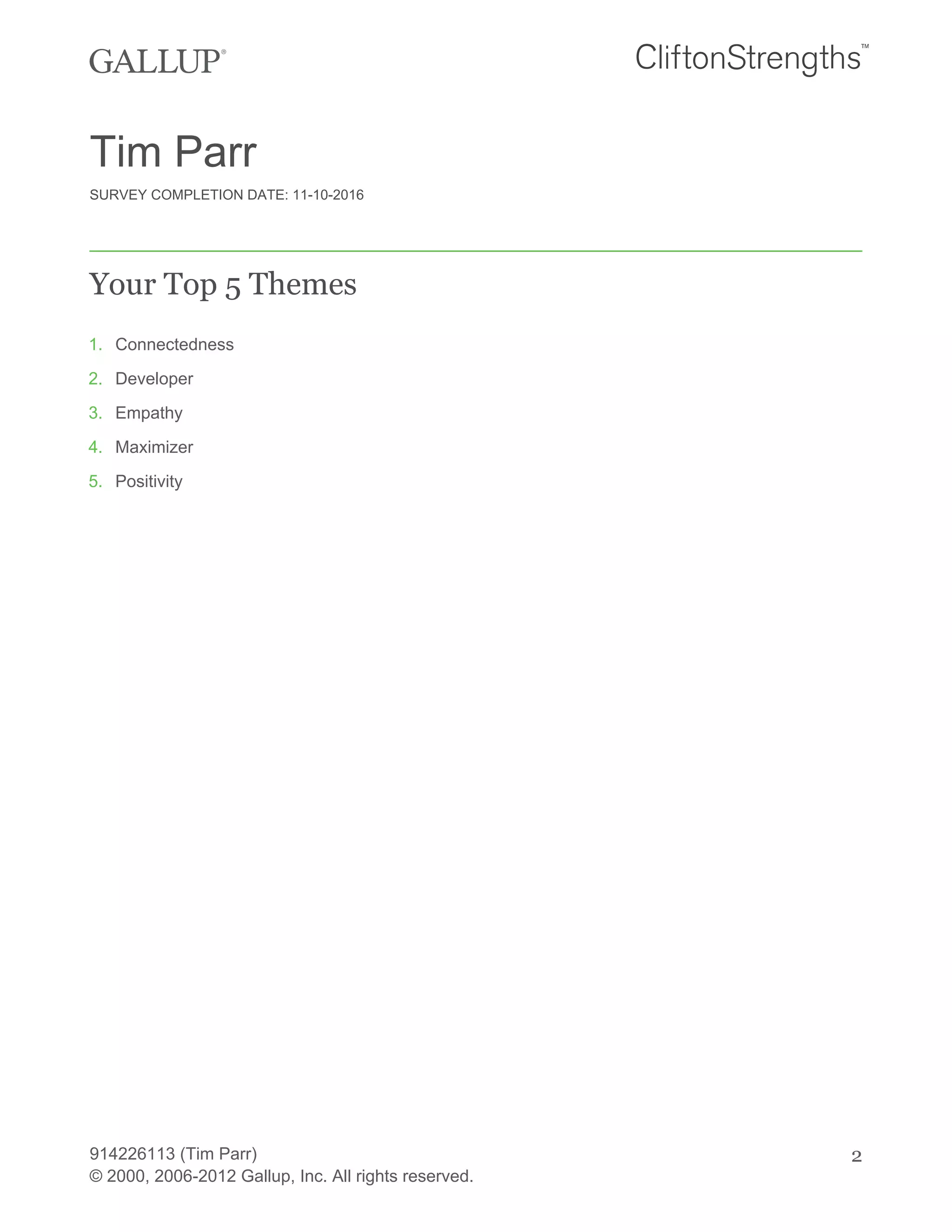 GallupReport - Strengths Insights | PDF