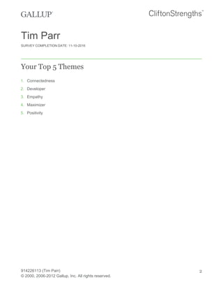 GallupReport - Strengths Insights | PDF