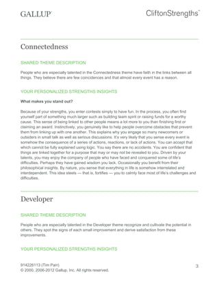GallupReport - Strengths Insights | PDF