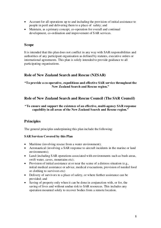 NZ Search and Rescue Strategic Plan - 2004-14