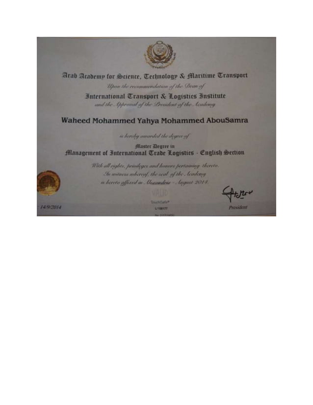 MASTER Certificate | DOCX