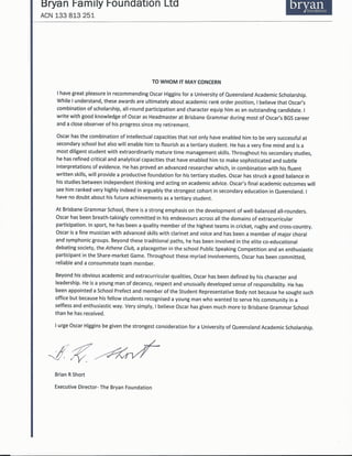 Brian Short Reference | PDF