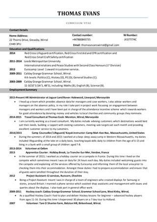 THOMAS'S CV | DOCX