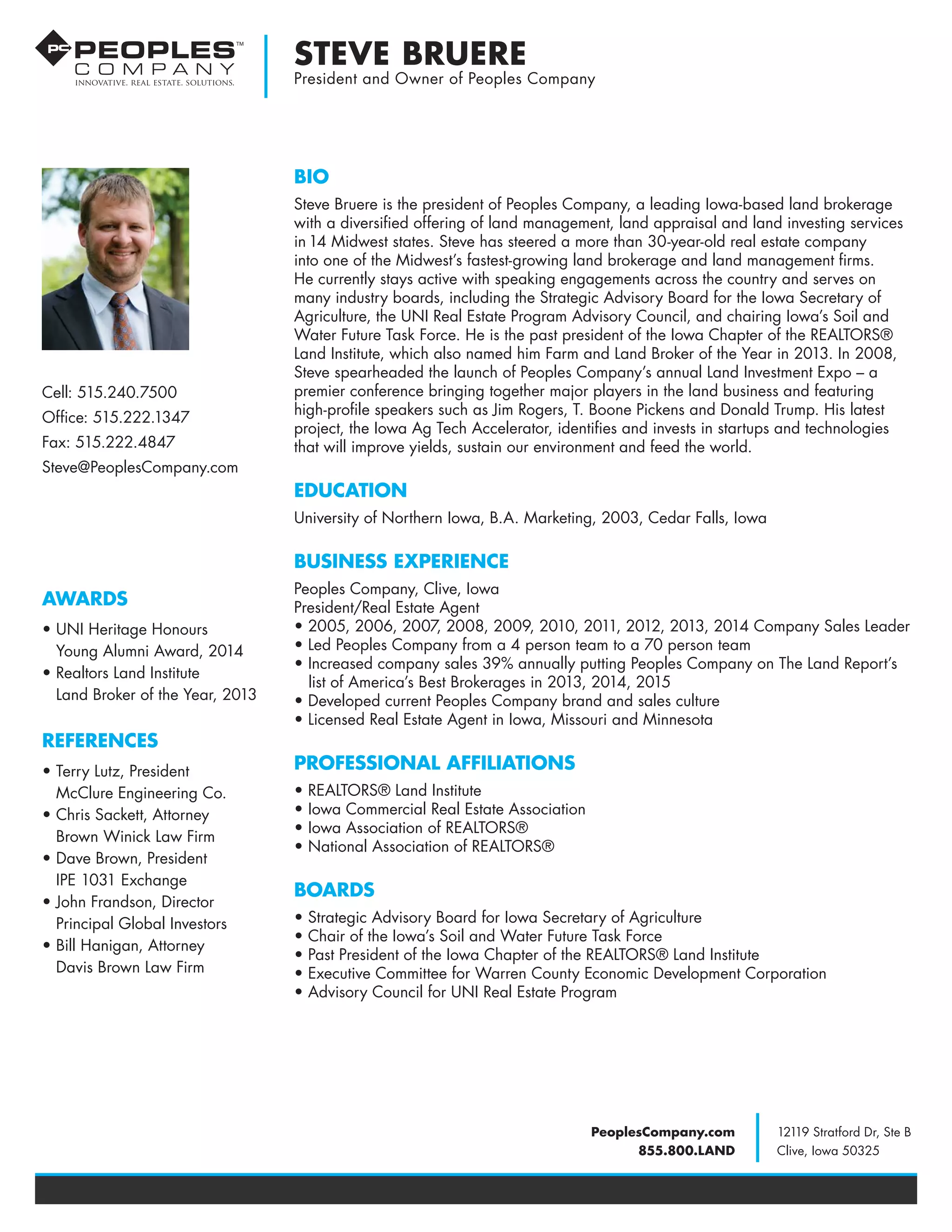 Steve Bruere Resume (10-13-16) | PDF