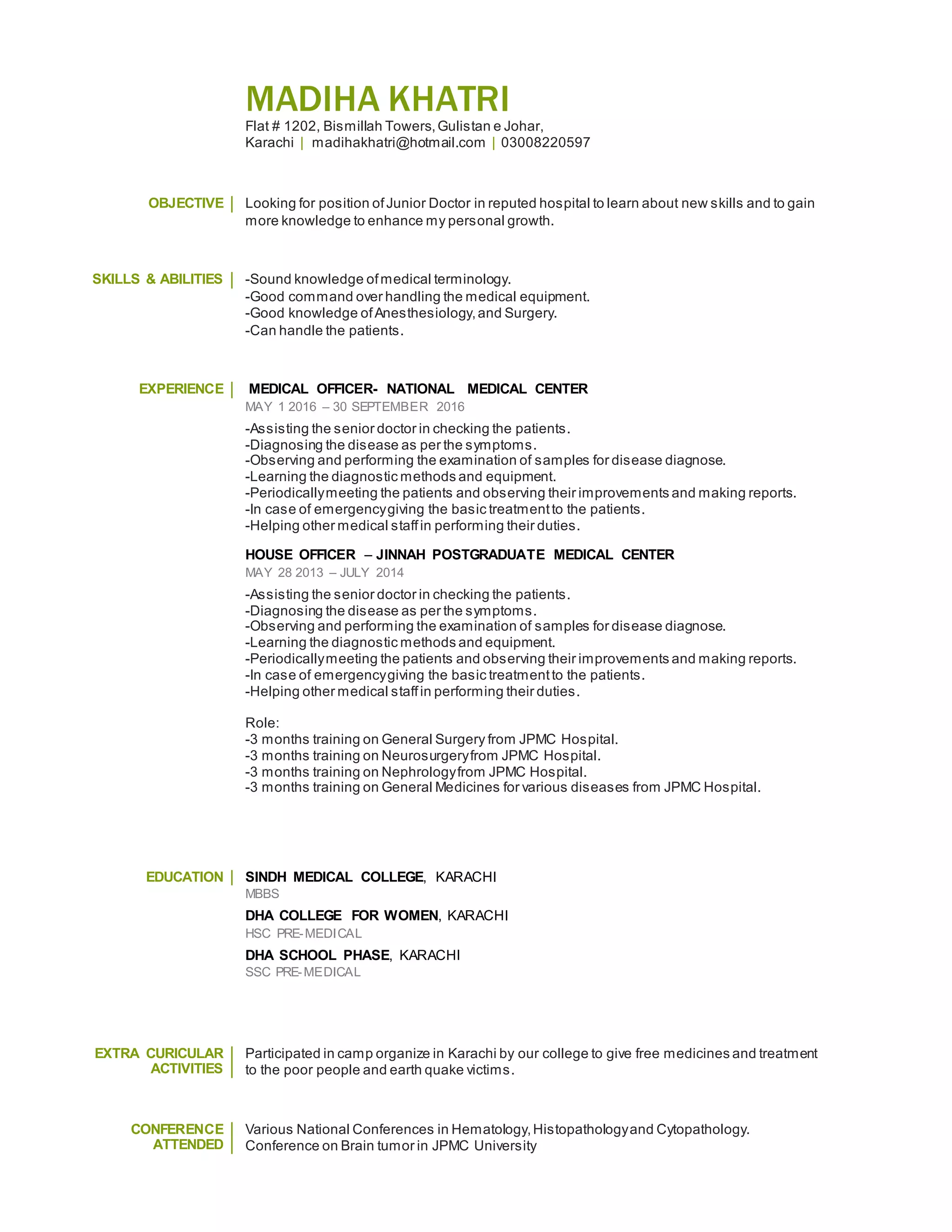 Madiha Khatri CV[1827] | DOCX