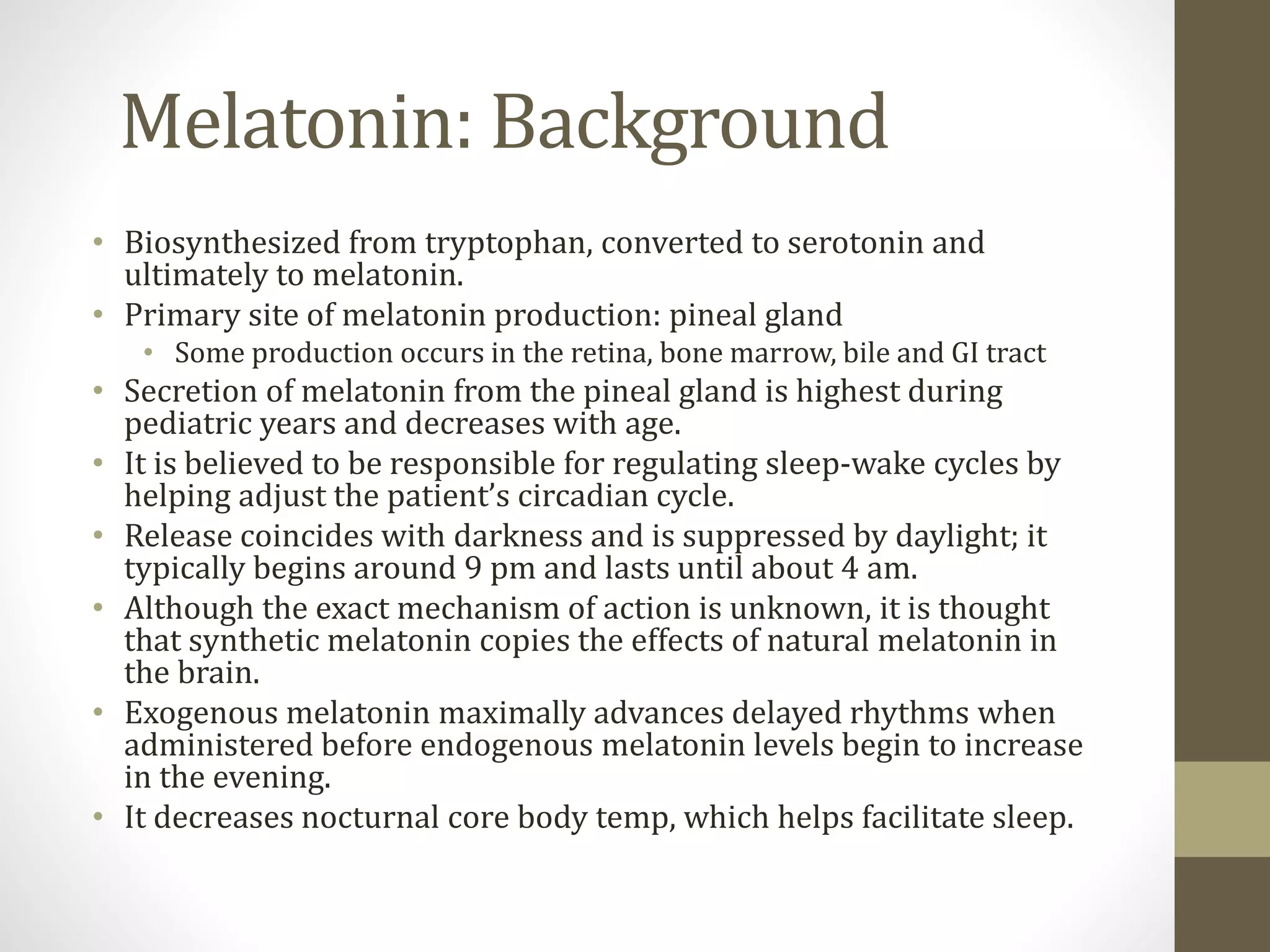 Melatonin | PPTX