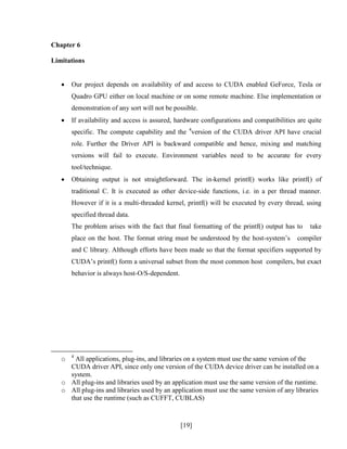 IIT ropar_CUDA_Report_Ankita Dewan | PDF