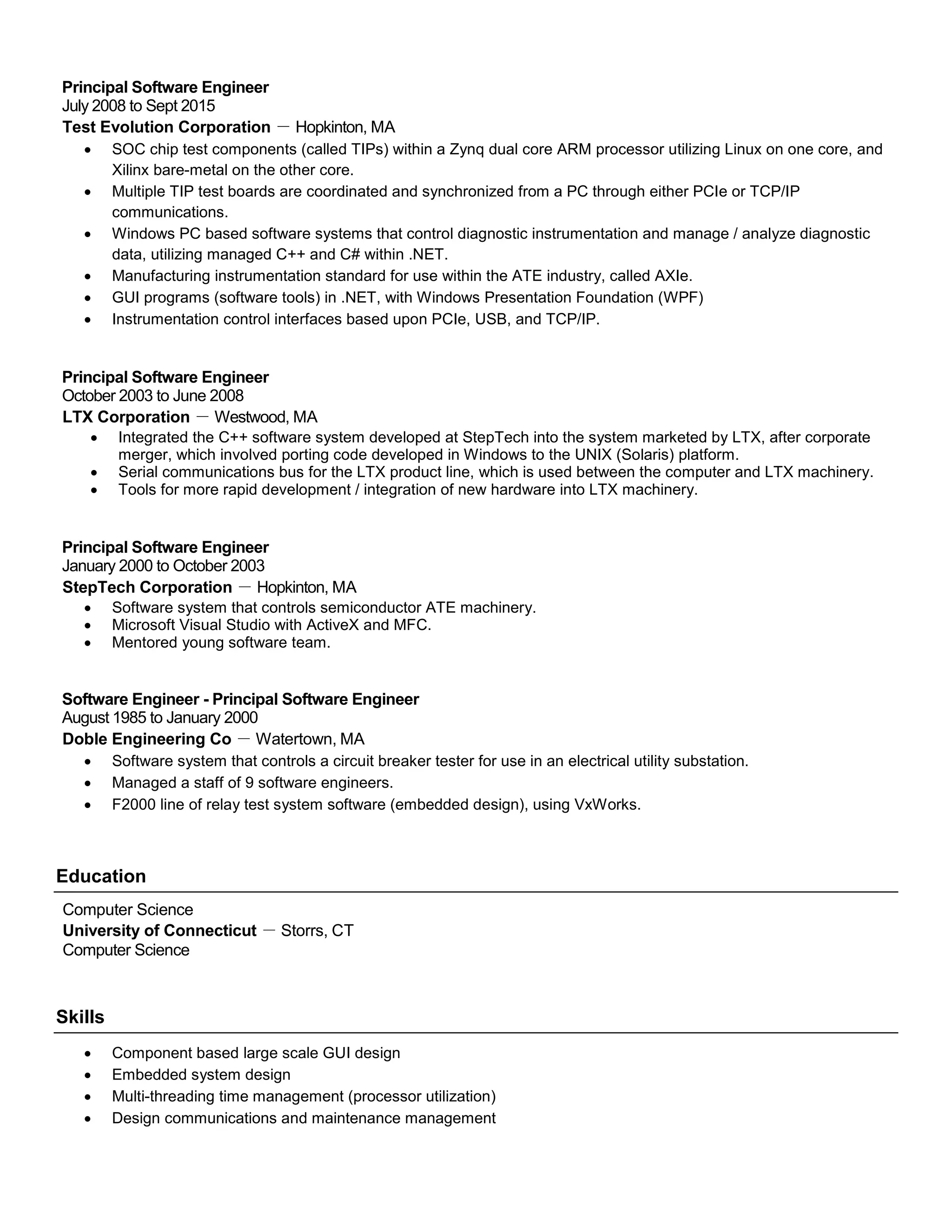 KenSpargoResume2016 | PDF | Operating Systems | Computer Software and Applications