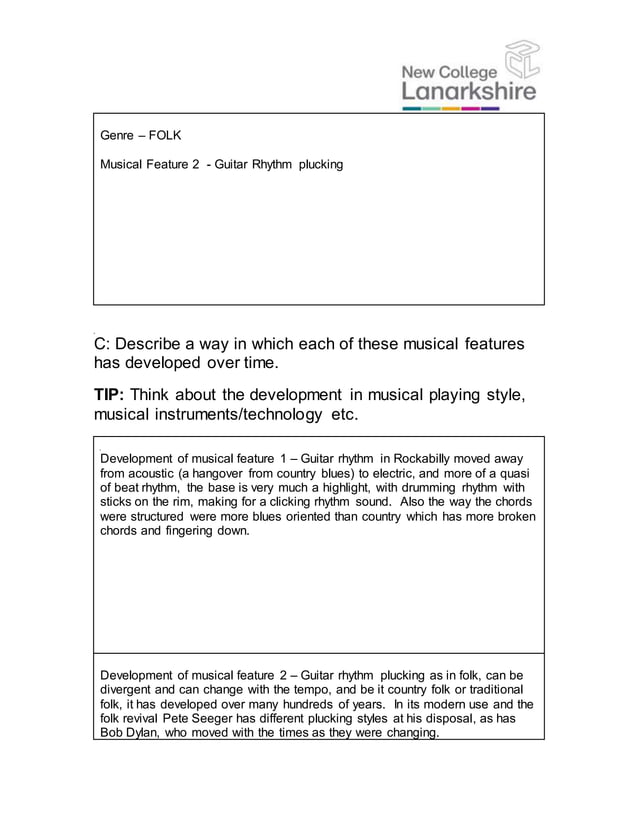 F58 m 12 appreciation of music worksheet week 6 | DOCX | Country Music ...