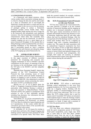 Improved SCTP Scheme To Overcome Congestion Losses Over Manet | PDF