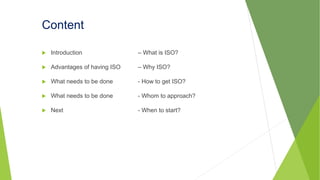 JMC - Why ISO | PPSX