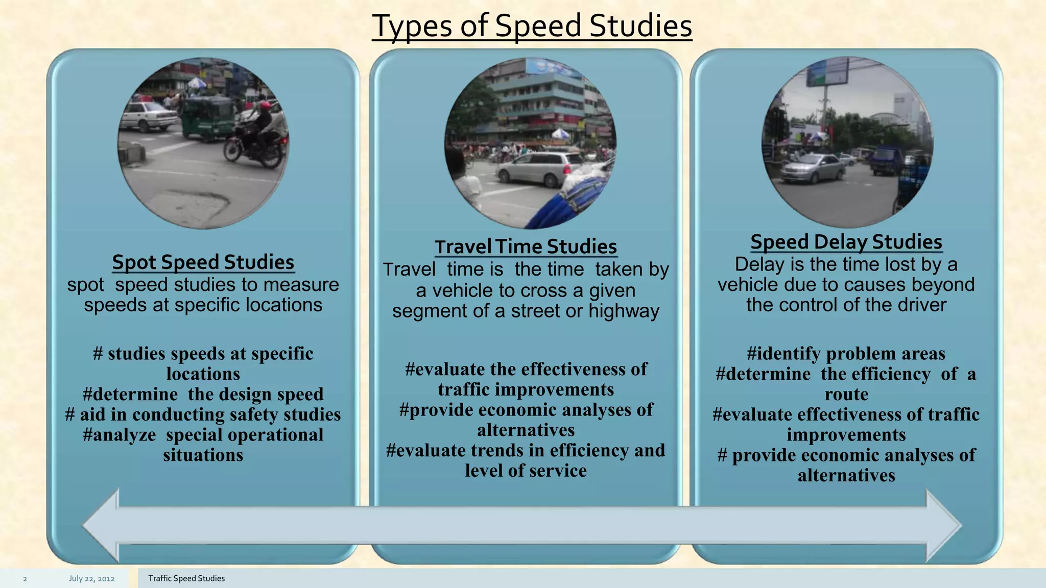 Traffic speed study | PPTX