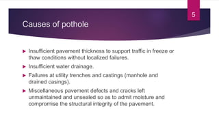 POTHOLE FIXING UNIT-1 | PPTX