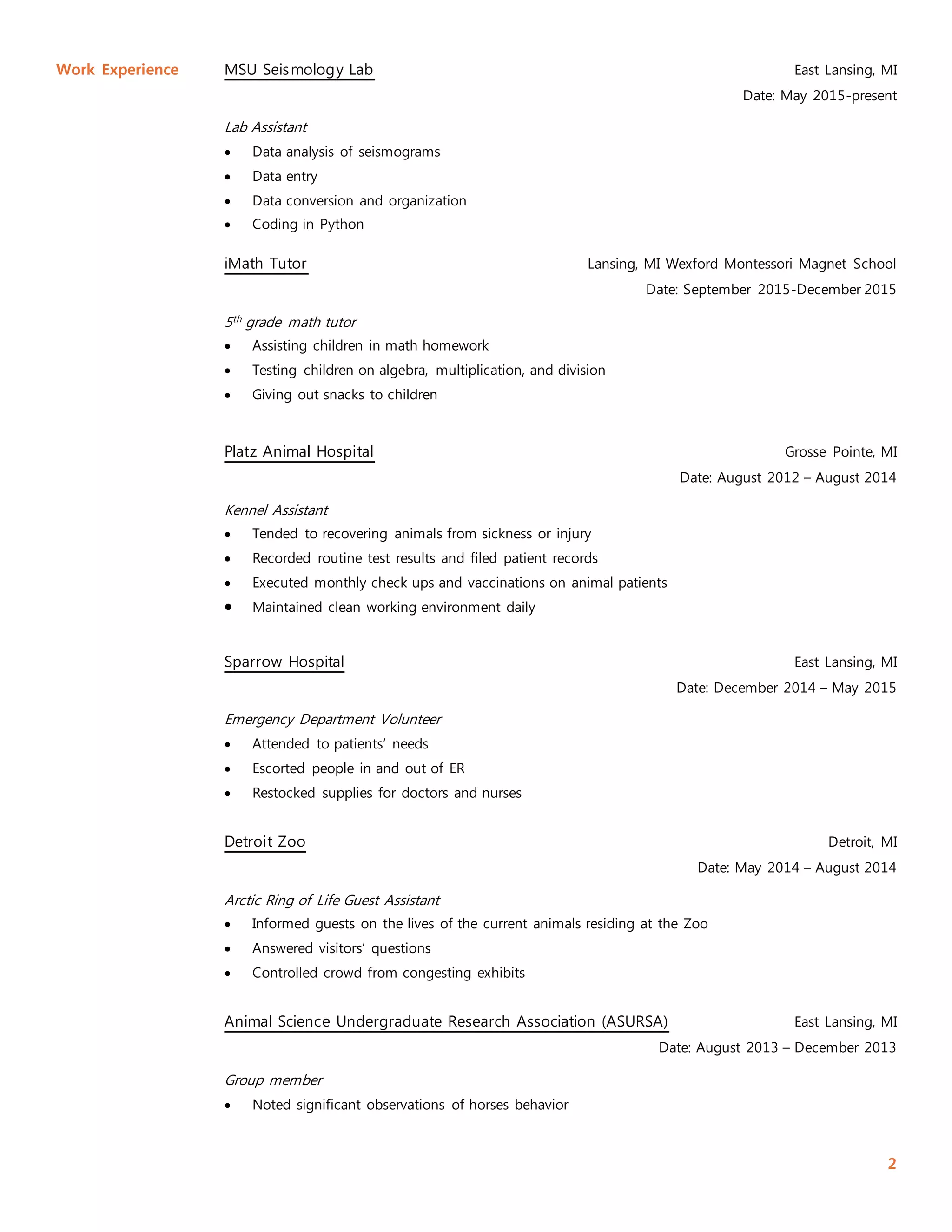 Eleanor's Resume #1 | DOCX