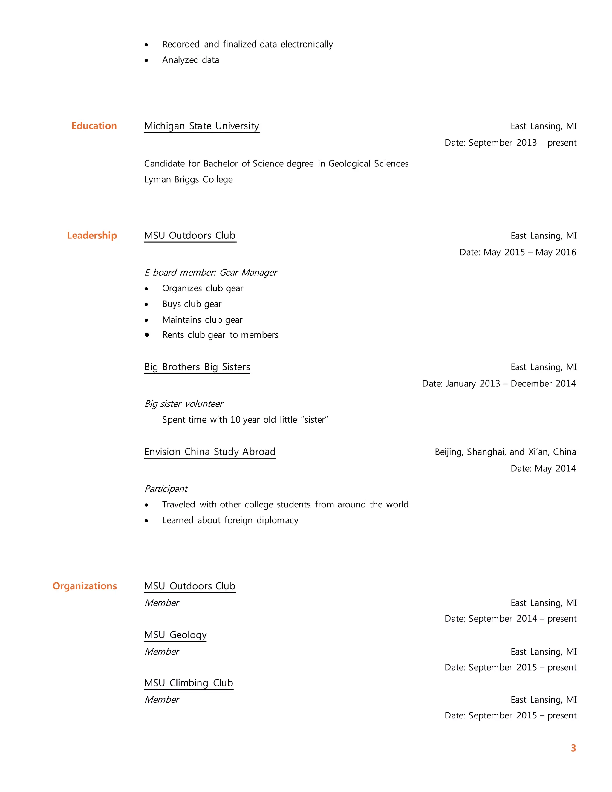 Eleanor's Resume #1 | DOCX