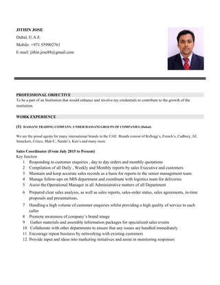 JITHIN JOSE resume final | DOC