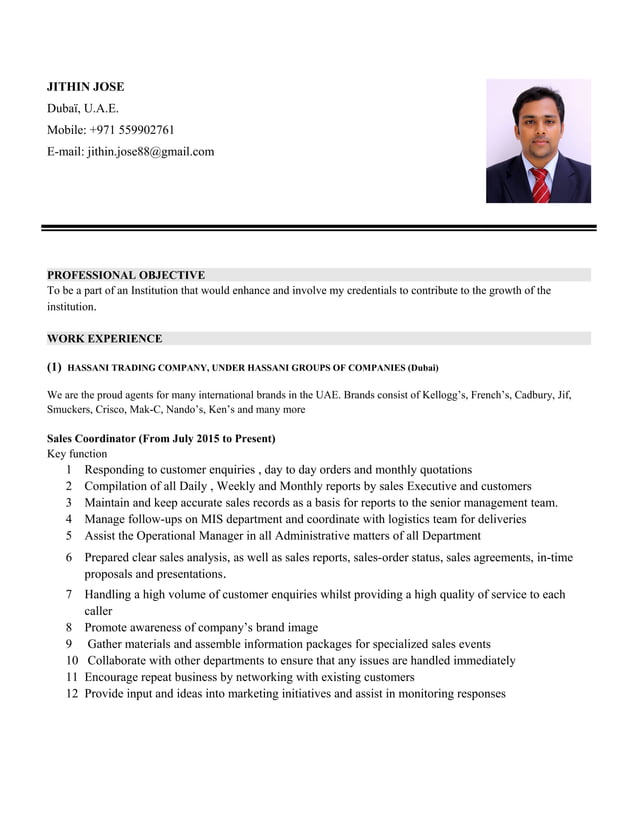 JITHIN JOSE resume final | DOC