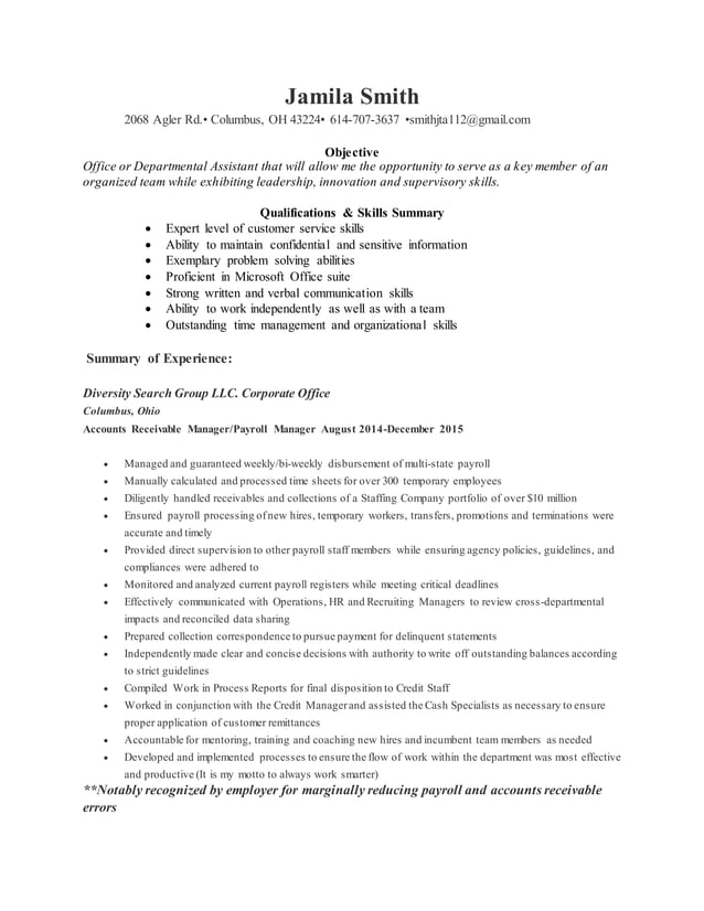 Jamila_Smith_resume_2016 final | PDF