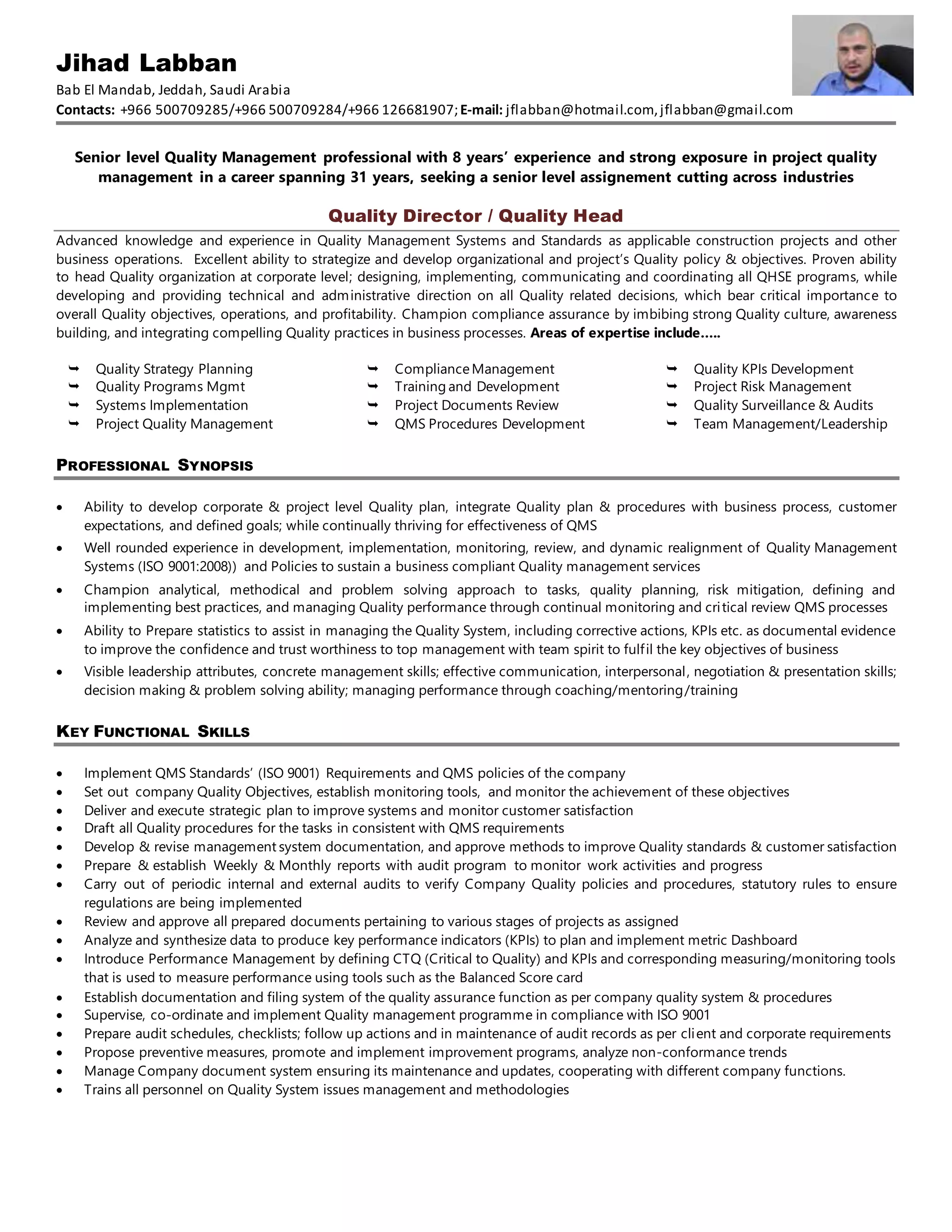 Resume - Jihad Labban | DOCX