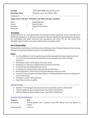 Ankur Singh CV | DOCX