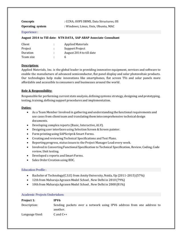 Ankur Singh CV | PDF