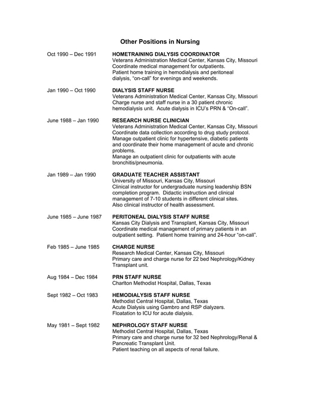 CV Beth Eide, RN, MSN | DOC