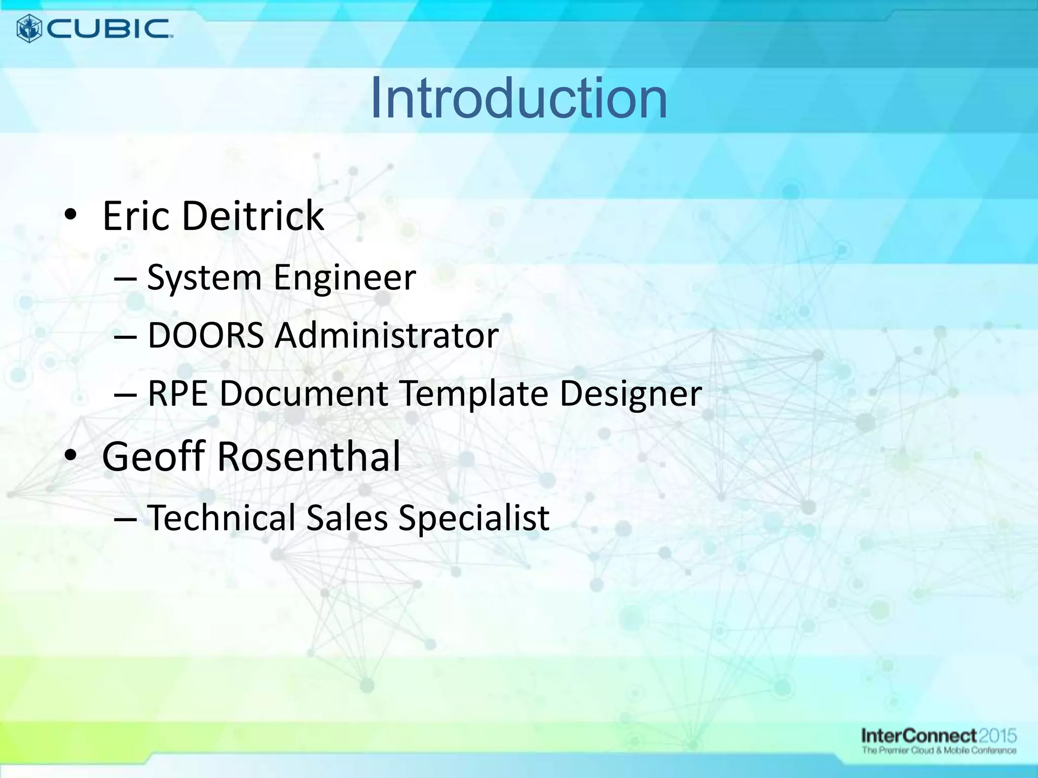 Interconnect Presentation | PPTX