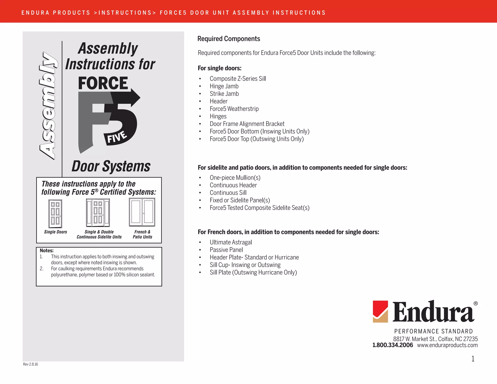 F5 assembly instructions | PDF