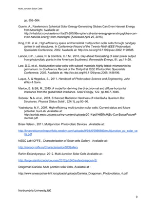MultiJunctionSolarCells (1) | PDF