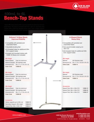 F1024R Bench Reactor Stand | PDF